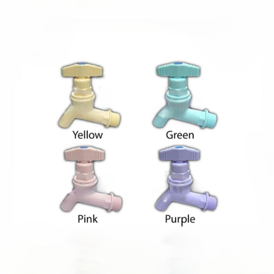 PVC BIB TAP T HANDLE WITH ASSORTED COLOURS (1/2'') | Shopee Malaysia