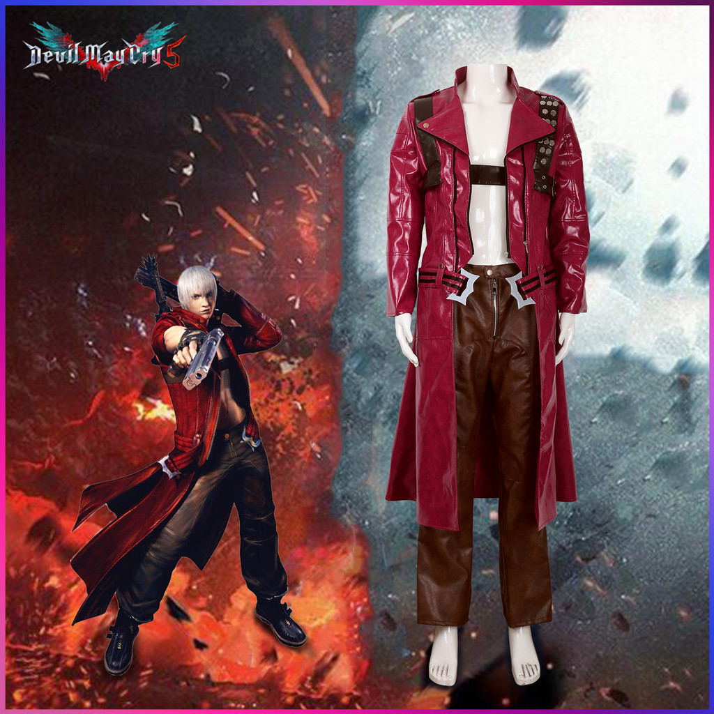 Devil May Cry Devil May Cry 3 Leather Windbreaker Full Set Tony ...