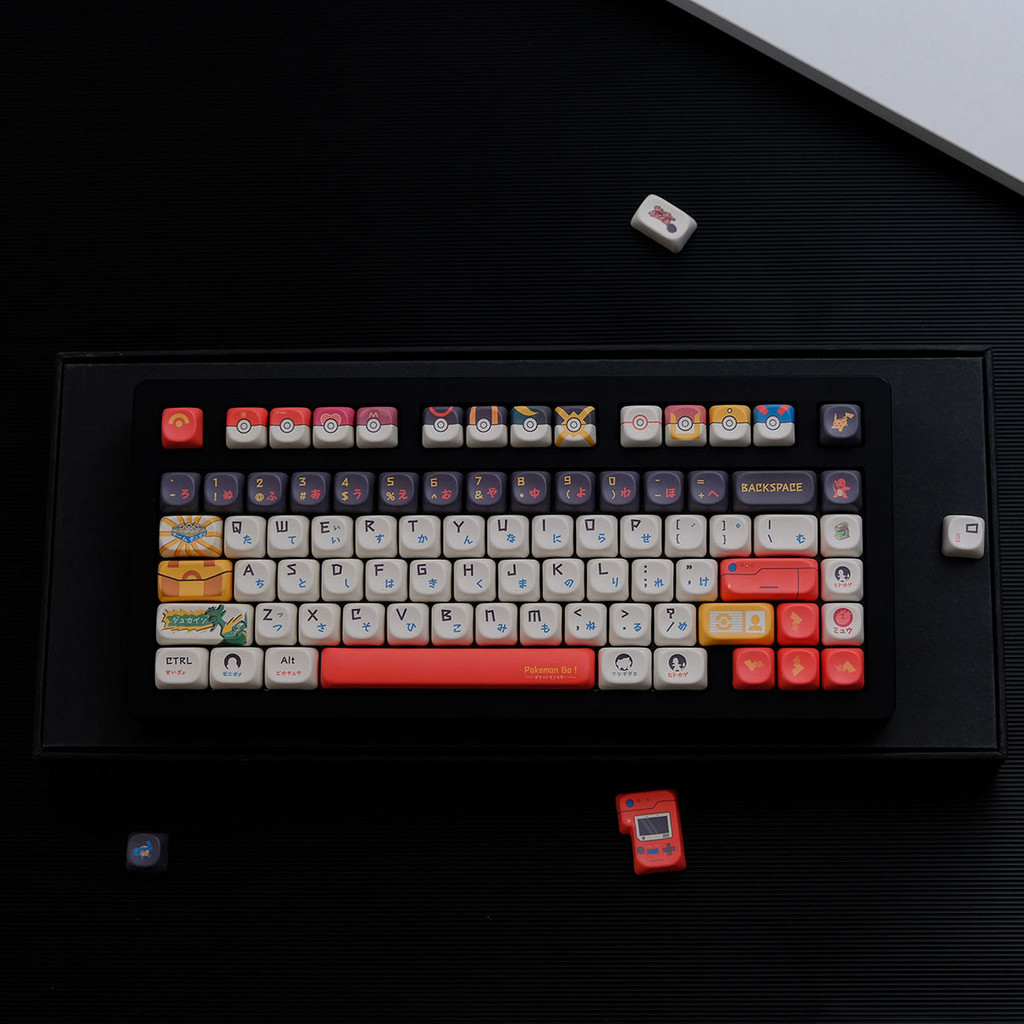 151 Keys Anime Pokémon Keycaps XOA MOA Profile Keycap PBT Dye ...