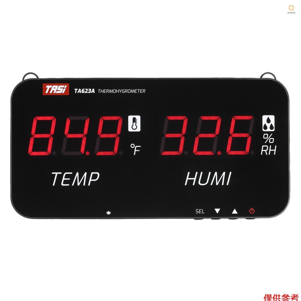 TASI Intelligent Temperature Humidity Meter with LED Digital Display ...