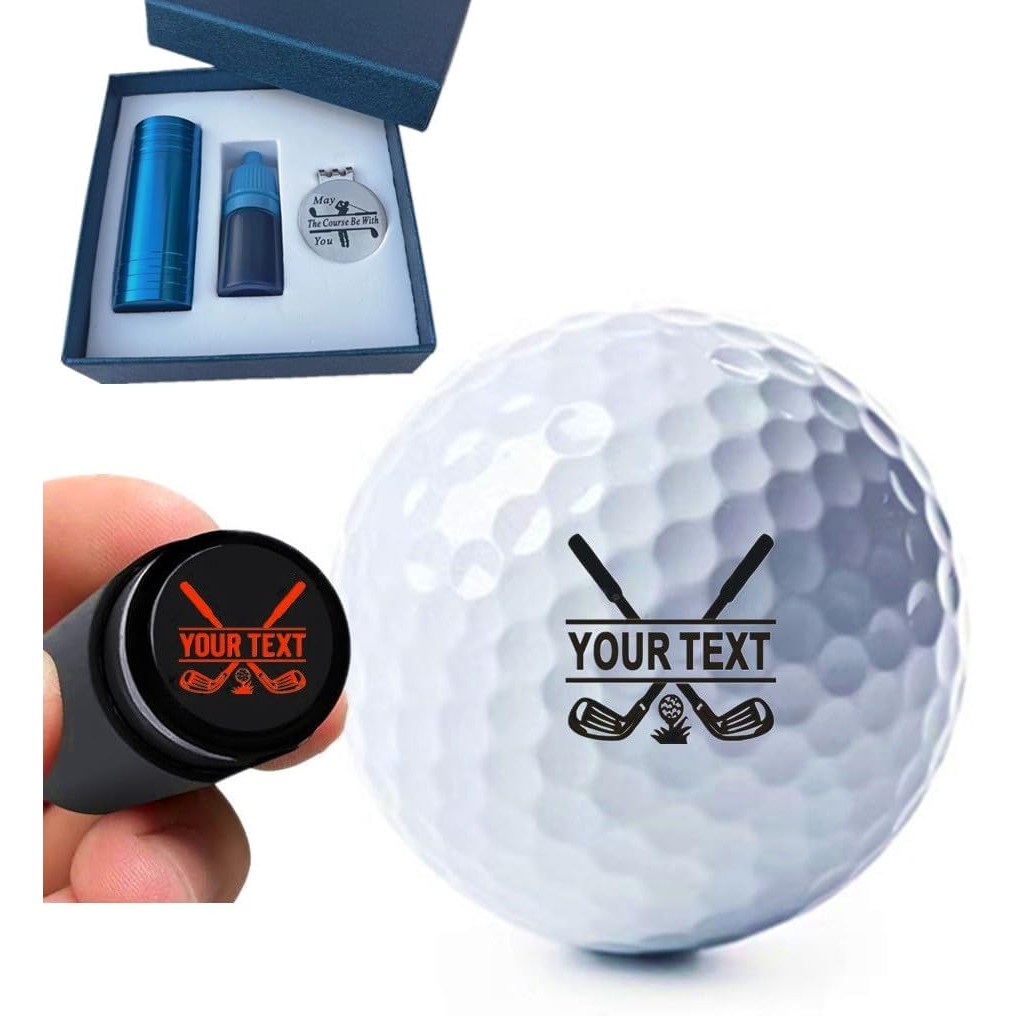 Custom Golf Ball Stamp Markers,Personalized Golf Ball Stamper with Ink ...