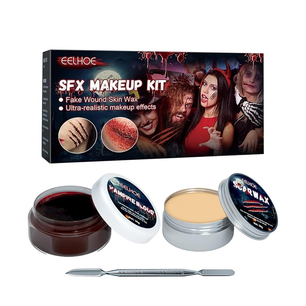 SFX Makeup Kit Scars Wax, Halloween Skin wax Plasma makeup set Scar ...