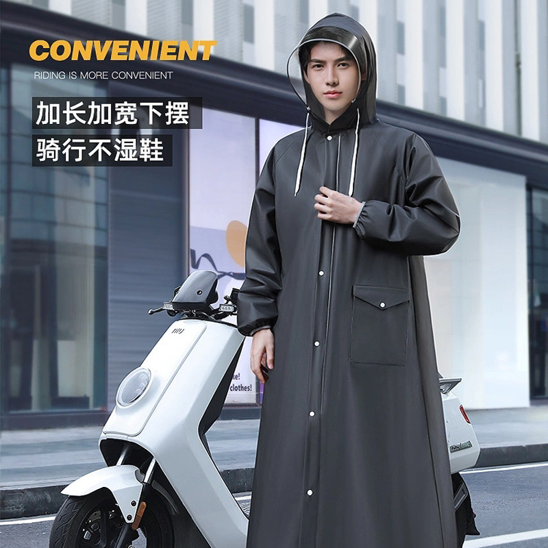 Raincoat Long Full Body One-Piece Rainproof Transparent Thickened ...