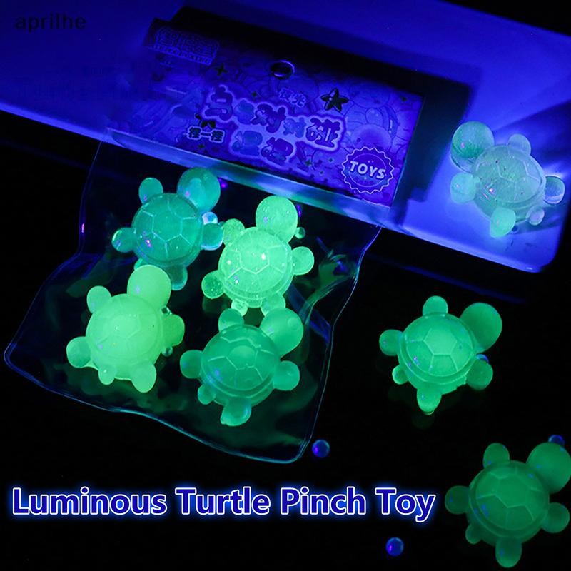 aprilhe Glow In The Dark Turtle Pinch Toy Cute Cat Paw Squishy ...