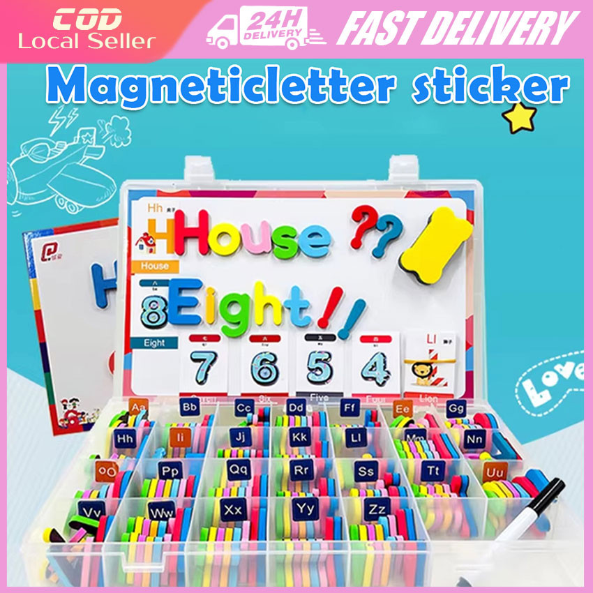 175Pcs Learn ABC/ 123 Magnetic For Kids Letter Magnetic Black Board ...