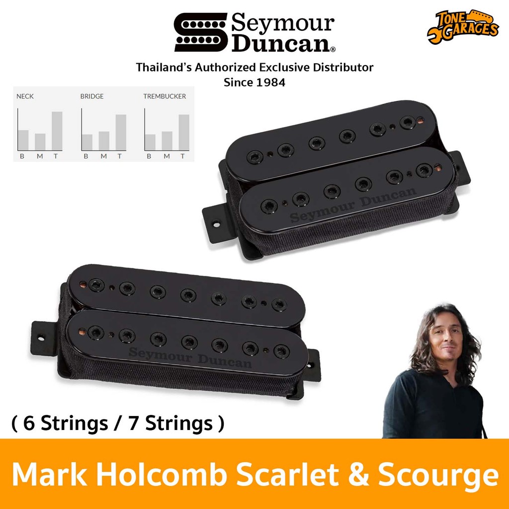Seymour Duncan Mark Holcomb Scarlet & Scourge Pickups 6 Strings/7 ...