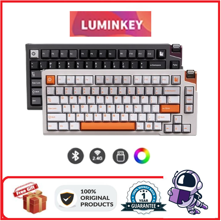 LUMINKEY 75V2 Bluetooth wireless aluminum three-mode gaming hot ...