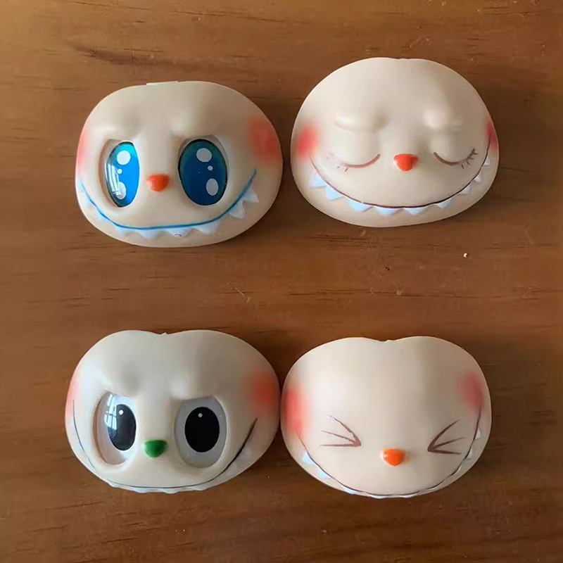 [NZSH] 1 Set Rubble Heartbeat Macaron Vinyl Plush Doll Handmade Labubu ...