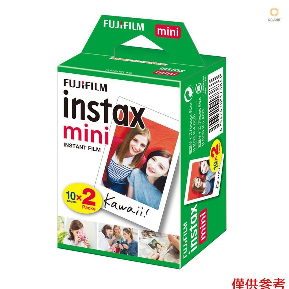 Fujifilm Instax Mini 20 Sheets White Film Photo Paper Snapshot Album ...