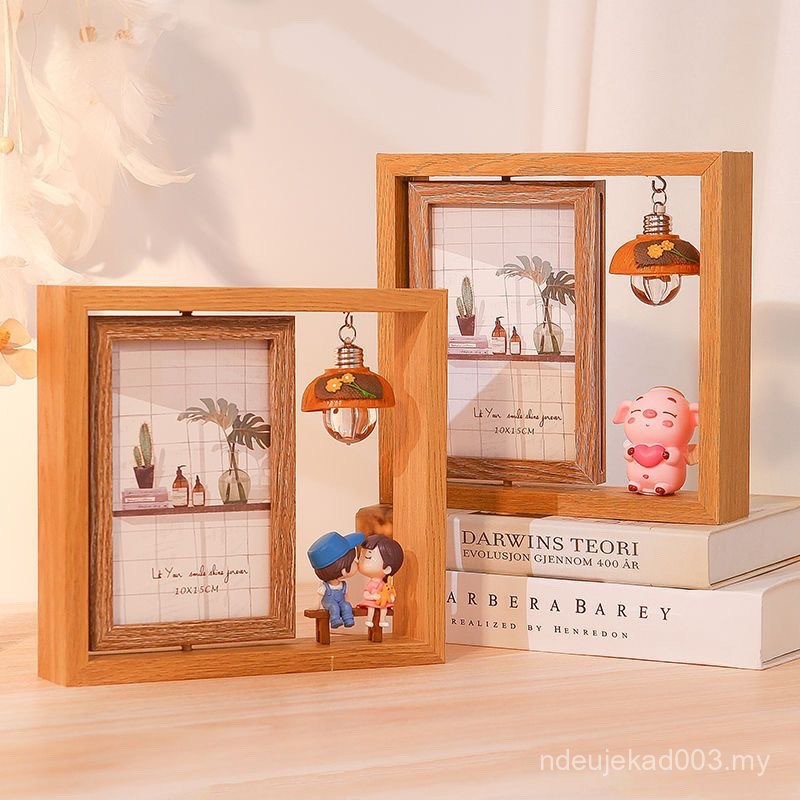 Pasangan kreatif hadiah rakan sekelas Nordic bingkai gambar set dua ...