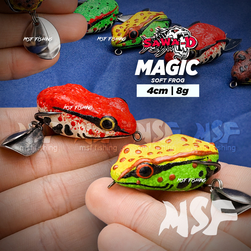 [MSF] Sawa-D Magic Soft Frog 4cm 8g | Snakehead Hunter Katak Getah ...