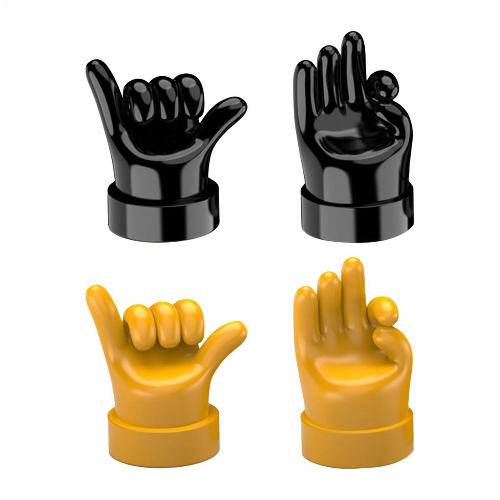 Funny Tire Valve Caps Automobile Hand Model Tire Pressure Caps ...
