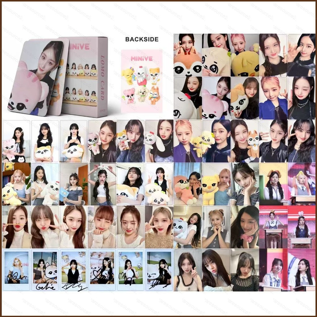 SQ2 55PCS/Set IVE Yujin Wonyoung Lomo Cards MINIVE POP UP Gaeul LIZ Rei ...
