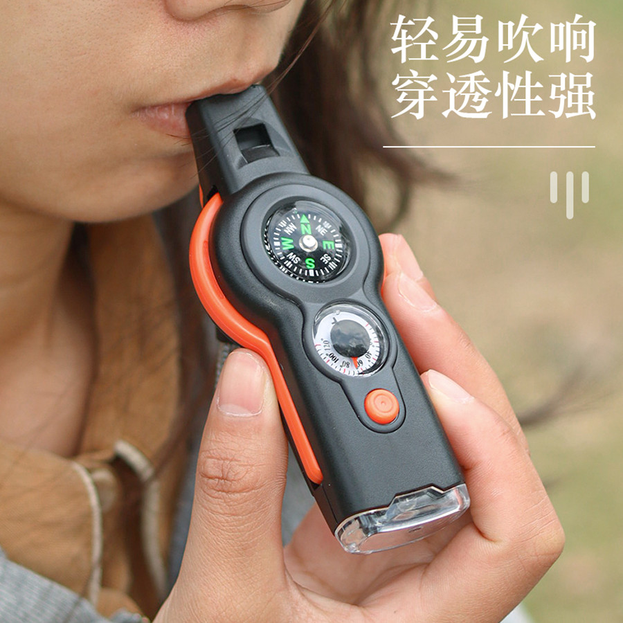 Outdoor 7-in-1 Multifunctional Whistle 7-in-1 Survival Whistle Survival ...