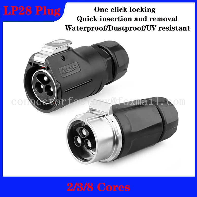 Lingke LP28 male female docking aviation plug socket 50A high current ...
