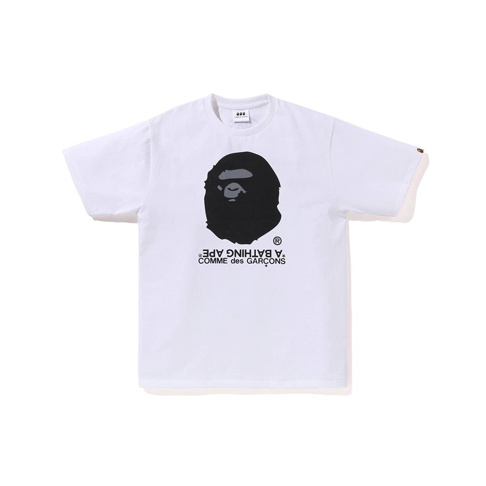 A BATHING APE x COMME des GARCONS CDG Osaka Bape Tee White Unused ...