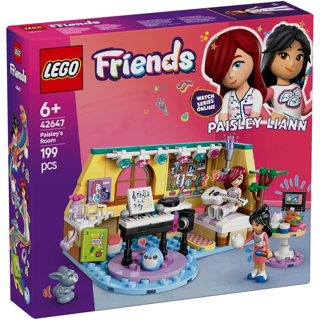 LEGO 42647 LEGO Friends Paisley's Room Building Toy Set (199 Pieces ...
