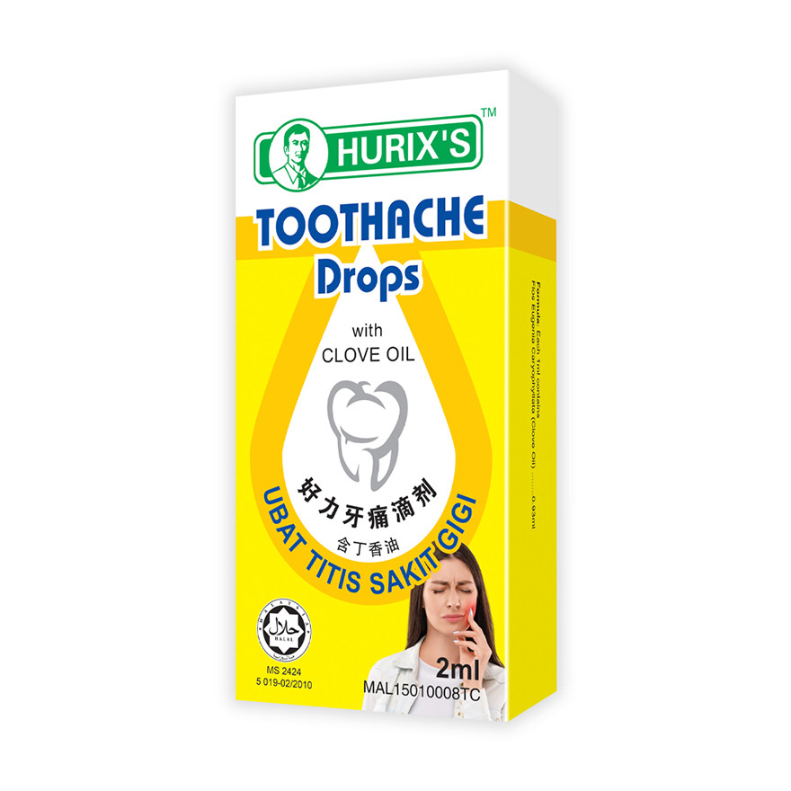 HURIX'S Toothache Drop with Clove Oil 2ml | Shopee Malaysia