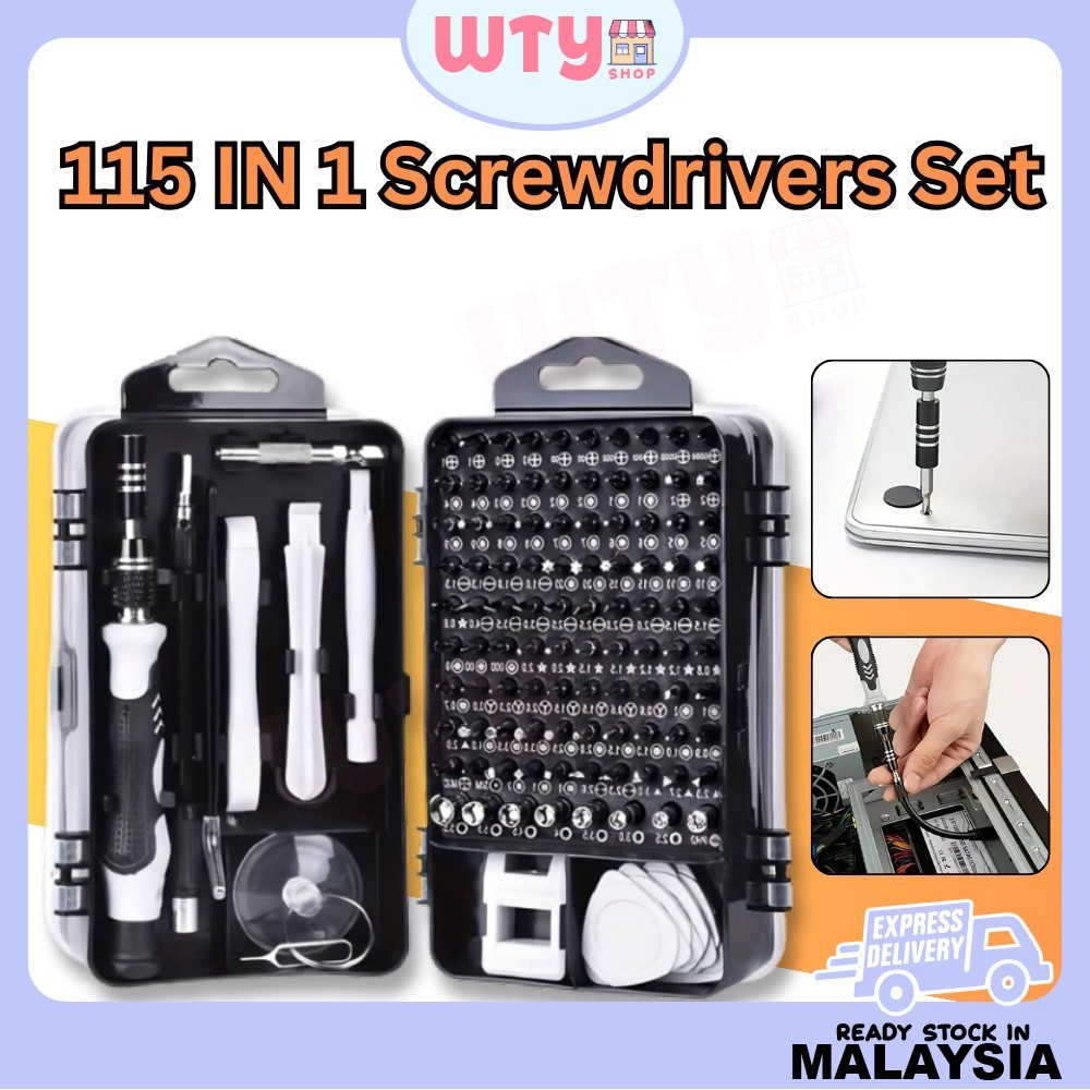 115 In 1 Screwdriver Set Magnetic Screwdriver Mini Precision ...