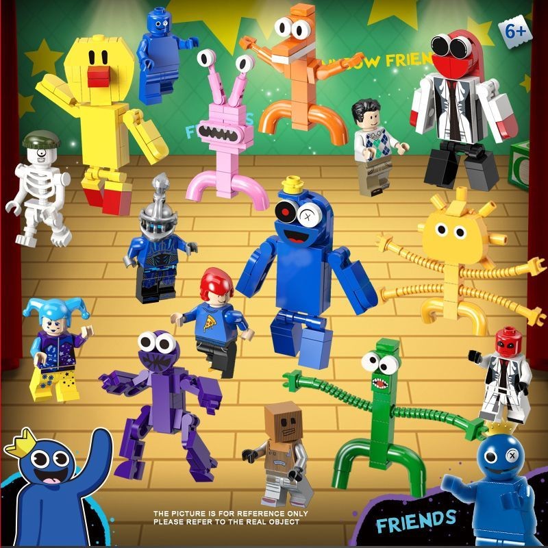 Rainbow Friends Building Blocks Deformed Zoo Class Minifigures Boys ...