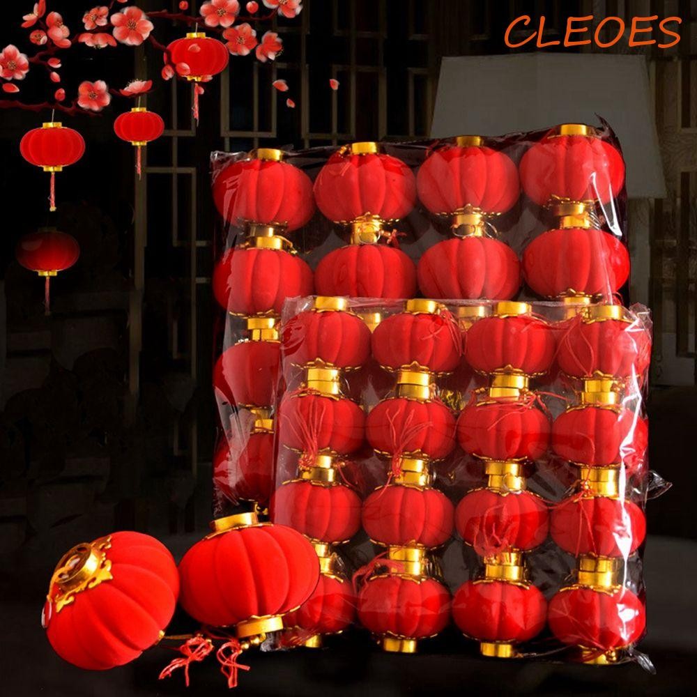 CLEOES New Year Decor Chinese Red Spring Festival Latern DIY Craft ...