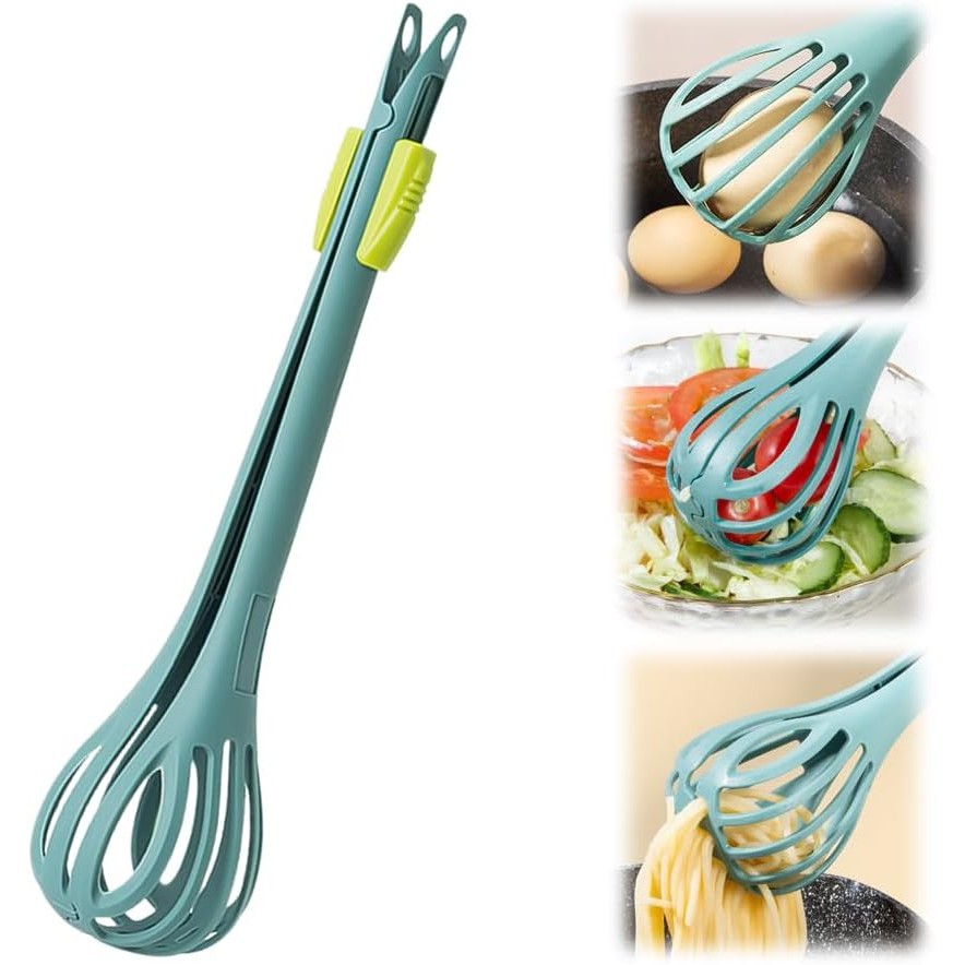Egg Whisk 2 In 1 Egg Whisk Silicone Food Clip Multifunction Egg Beater ...