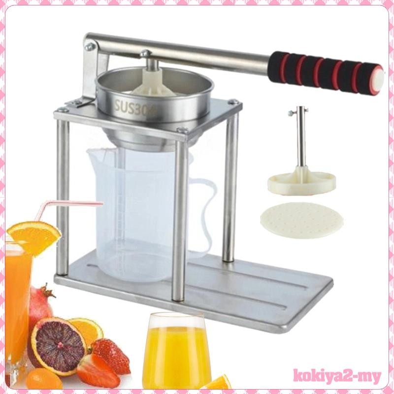 [KokiyaebMY] Hand Press Fruit Juicer Kitchen Gadget Stainless Steel ...