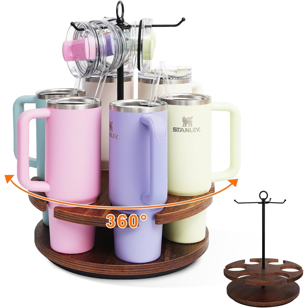 Water Bottle Organizer for Stanley 20/30/40oz, Rotating Stanley Cup ...