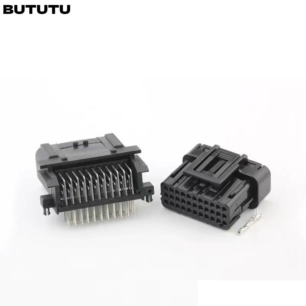 BUTUTU Auto Plug Pin Connector, 33 Pin Way 0.6mm ECU Male Female, 6189 ...