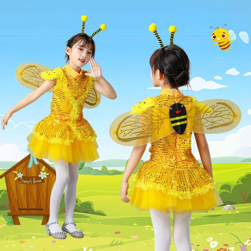 Little Bee Costume Bumblebee Costume Children Skirt Party Costume ...