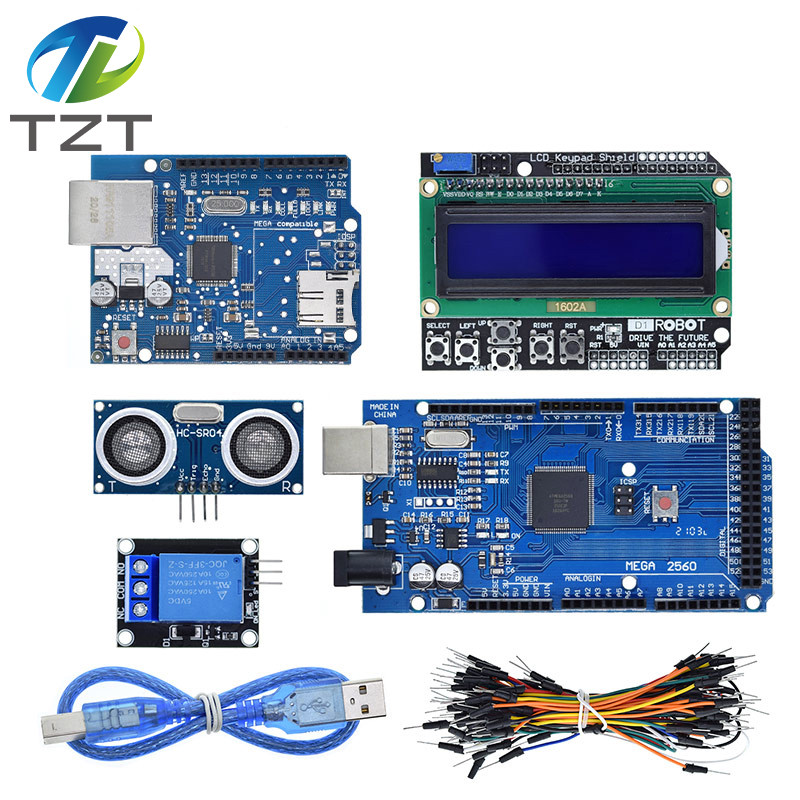 Mega 2560 r3 for Arduino KIT + HC-SR04 +Breadboard Cable + Relay ...