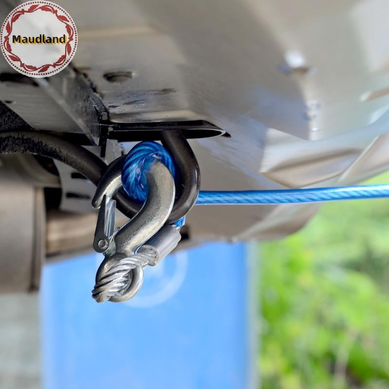 Maudland 4/5M Car Tow Rope Auto Pull Roped 3-7 Tons Steel Wire Tow Ropd ...