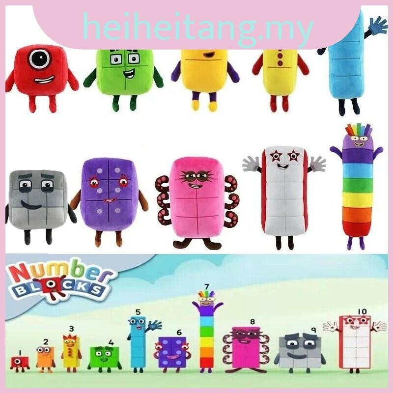 【Fast Delivery】Numberblocks Plush Toys Number Stuffed Dolls Movie TV ...