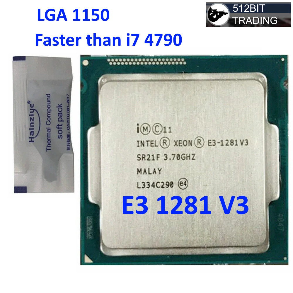 Intel Xeon E3 1281V3 LGA 1150 cpu processor faster than i7 4790 4770 ...