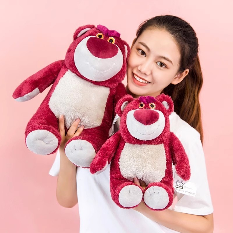 38CM Disney Anime Cartoon Toy Story Lotso Strawberry Bear Plush Toys ...