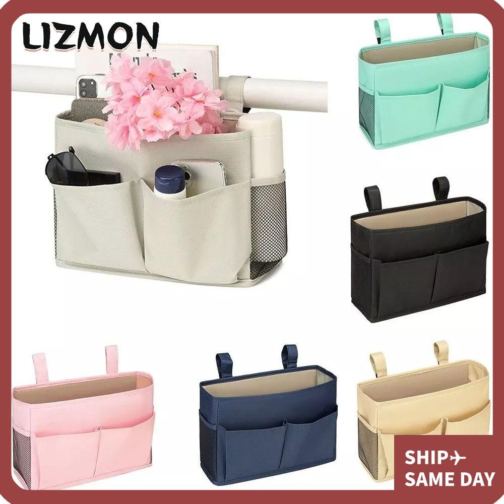 LIZMON Sofa Side Pouch Bag, Large Capacity Washable Bedside Table ...