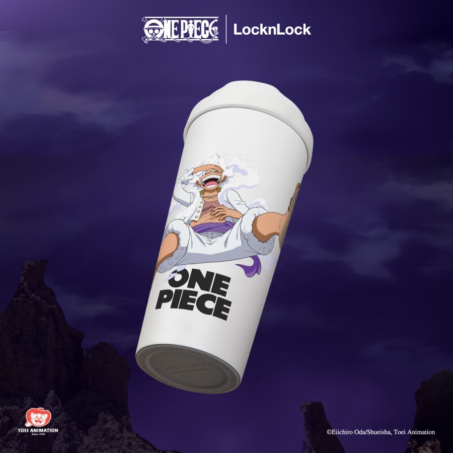 One Piece x LocknLock One Touch Clip Tumbler Stainless 550ml - Monkey D ...