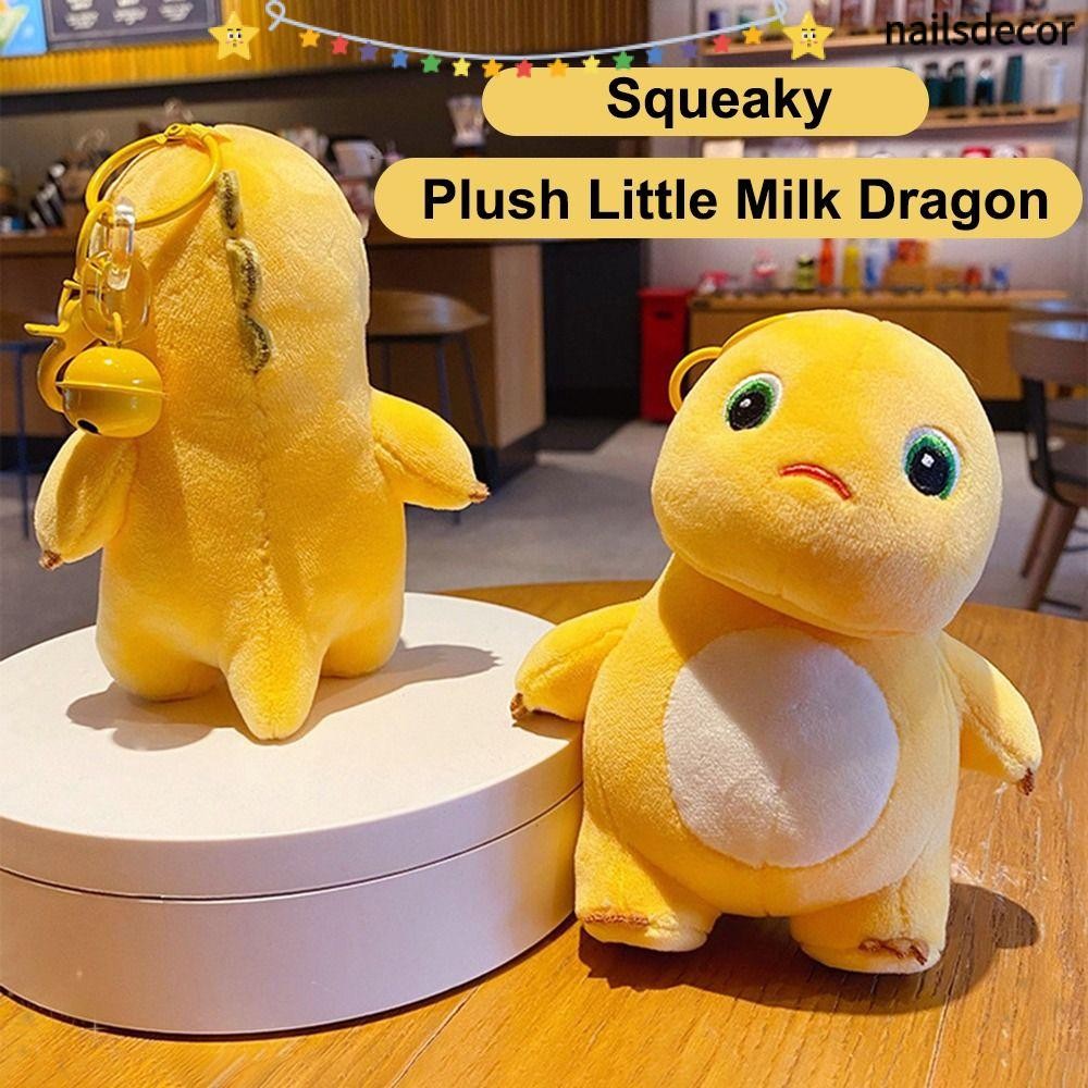 YUSENS Plush Nailong Doll Keychains, Little Milk Dragon Squeaky Stuffed ...