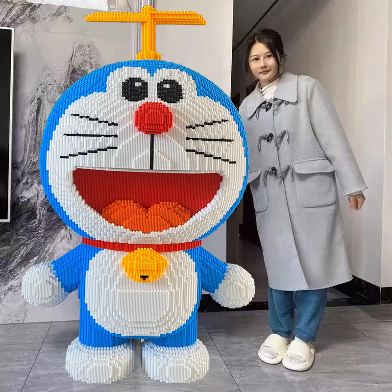 Real Original 90cm High Huge Doraemon Compatible Lego Building Blocks ...