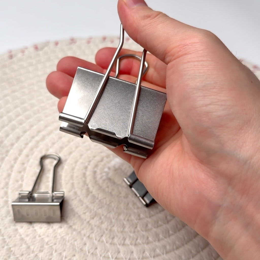 Rust-Resistant SUS304 Stainless Steel Binder Clips Combo Pack for ...