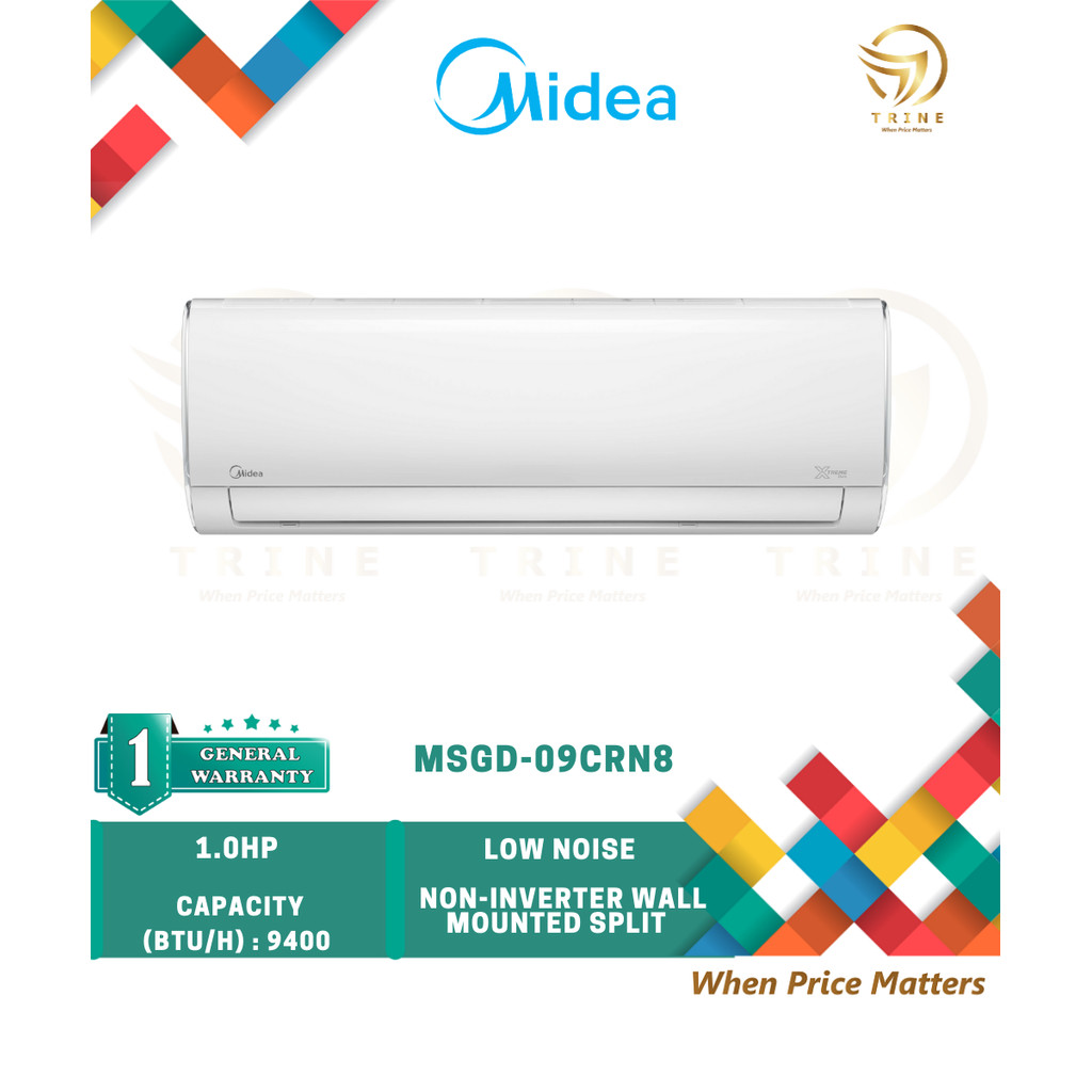 MIDEA R32 XTREME DURA AIR CONDITIONER (1.0HP) MSGD-09CRN8 | Shopee Malaysia