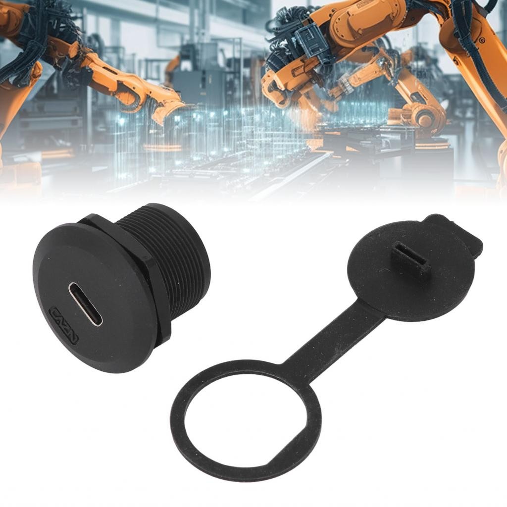 Yohooo Type C Panel Mount Coupler 1.5-30VAC PA66 Housing USB Mounting ...