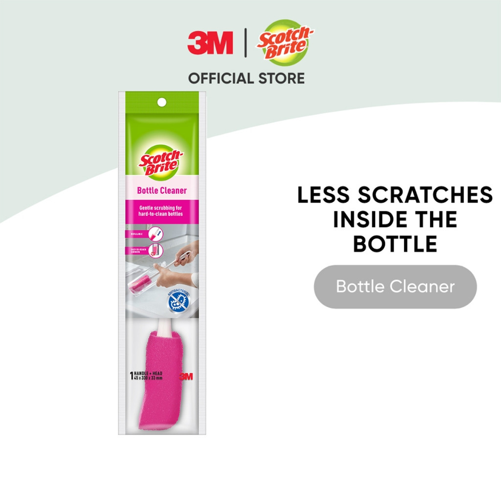 3M™ Scotch-Brite® Bottle Cleaner, Less Scratches Inside the Bottle, 1 ...