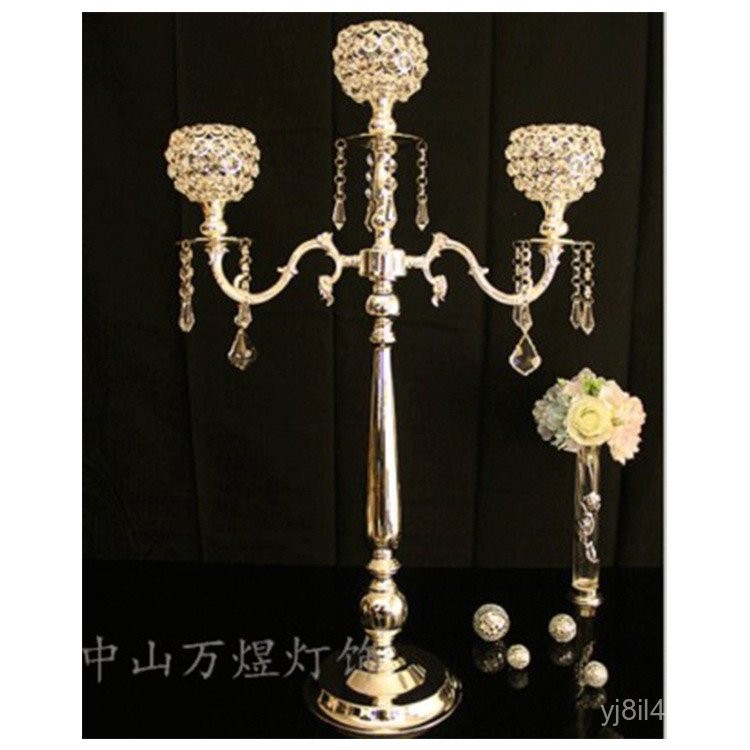 Lilin kristal gaya Eropah, rak lilin kreatif, alat peraga majlis ...