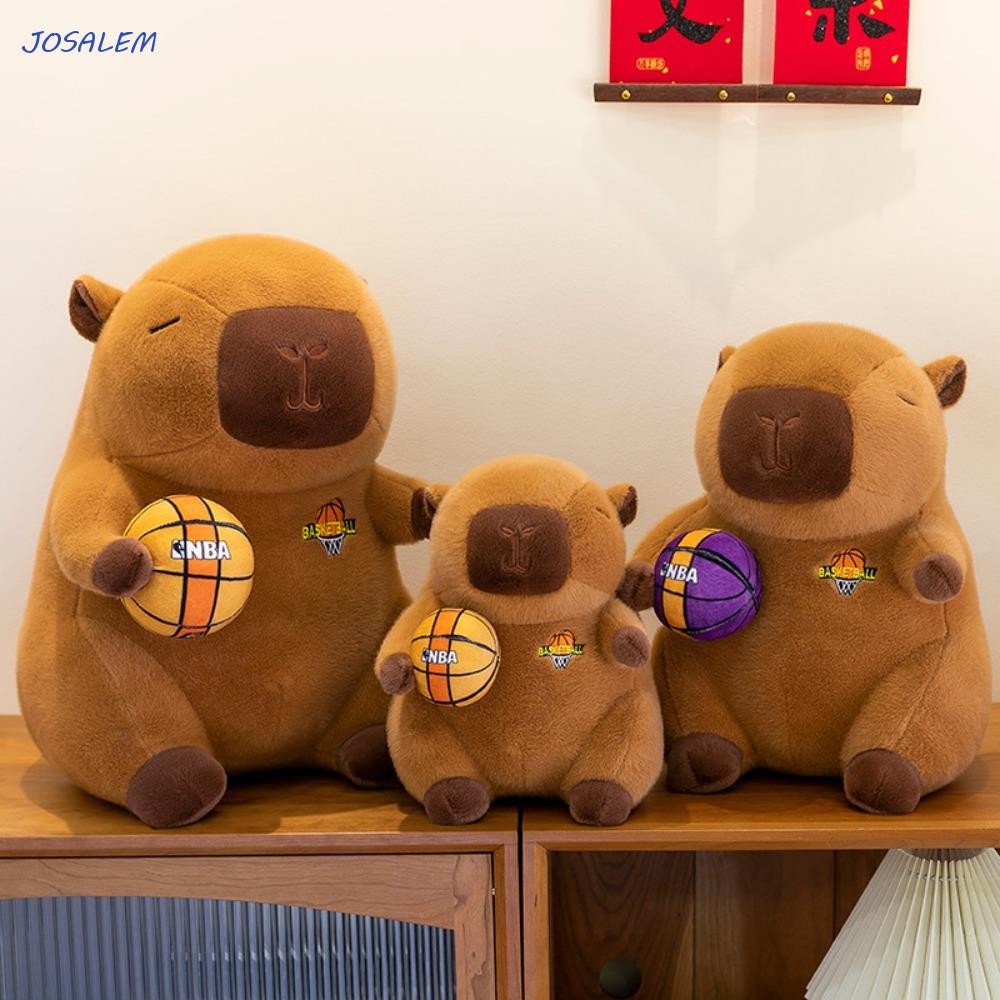 JOSALEM Capybara Plush Toy, Basketball Sport Capybara Plush Doll ...