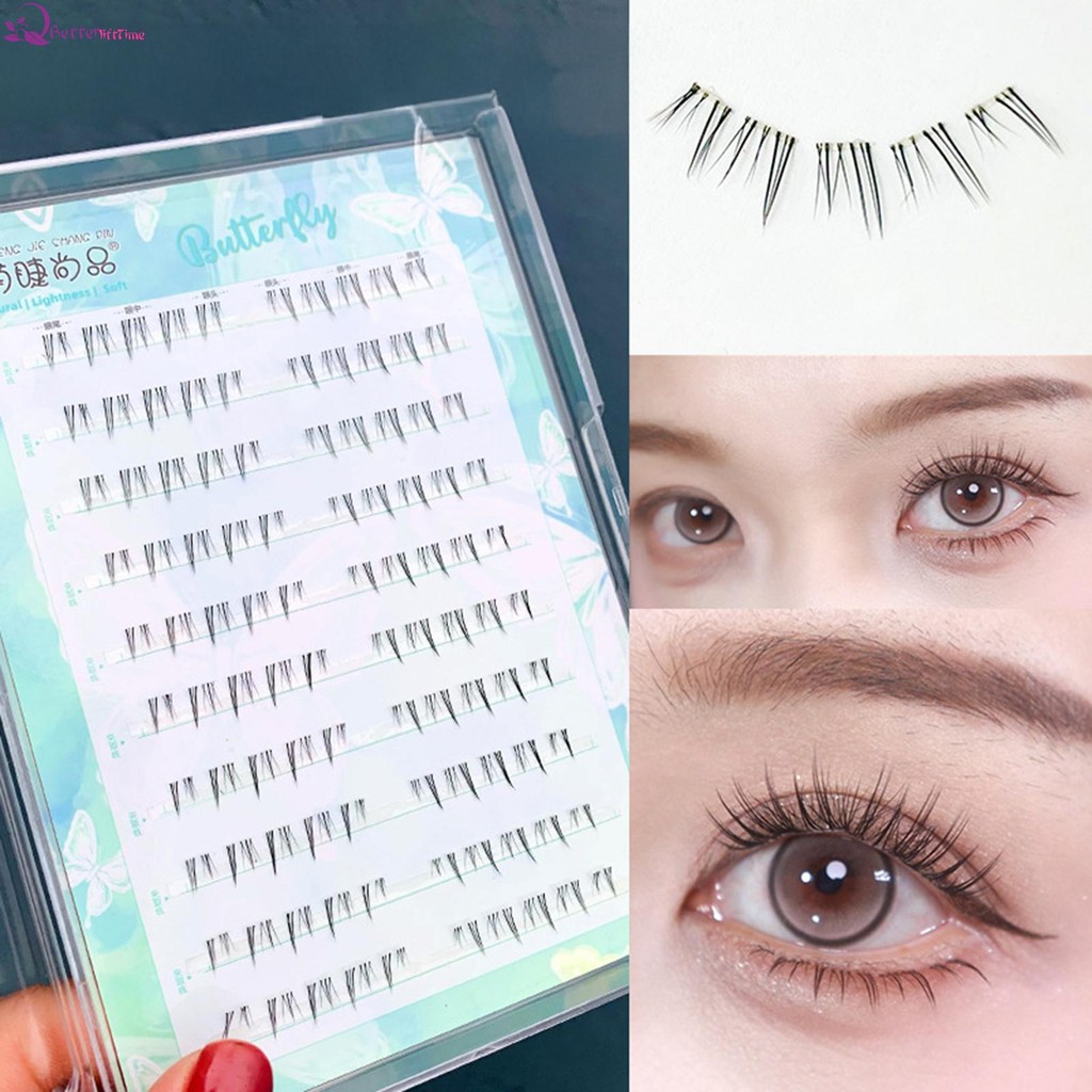 Daily Comic Eyelashes Clusters No Glue DIY False Lash Extension ...