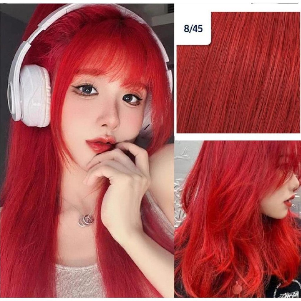Red Hair Color Dye Professional Colour Cream 100ml + peroxide 100ml ...