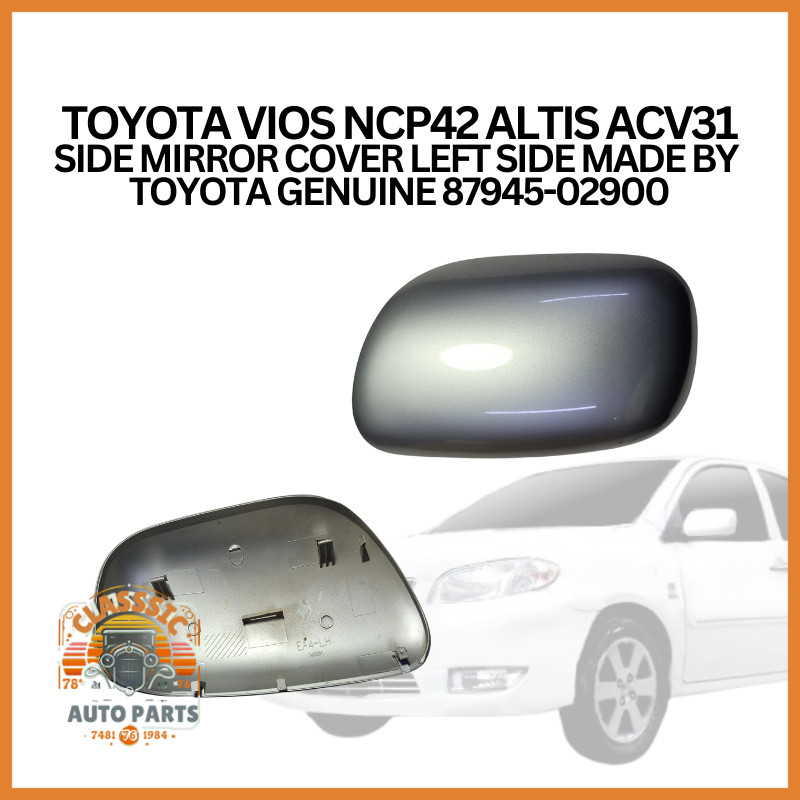 TOYOTA VIOS NCP42 ALTIS ACV31 SIDE MIRROR COVER LEFT SIDE MADE BY ...