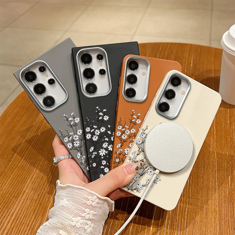 Samsung Galaxy S23 S24Ultra Case S22 S25Plus S21FE Luxury Square Border ...