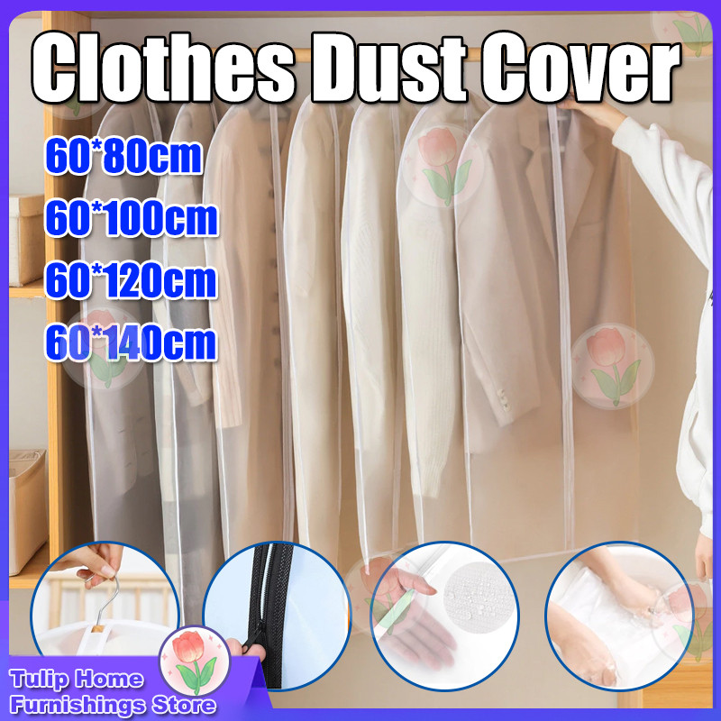 Garment Protector Clothes Dust Cover Transparent Coat Suit Dust Bag ...
